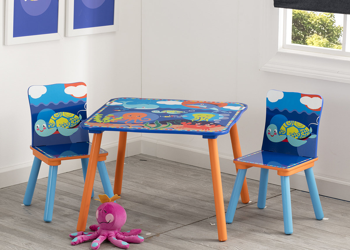 Children's table with chairs Ocean - banaby.eu