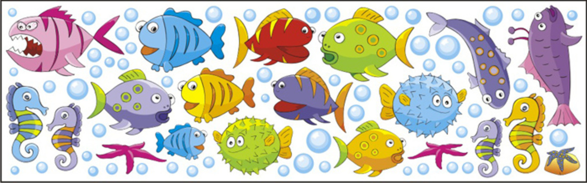 Window stickers - Fish 0,3m2 - banaby.eu
