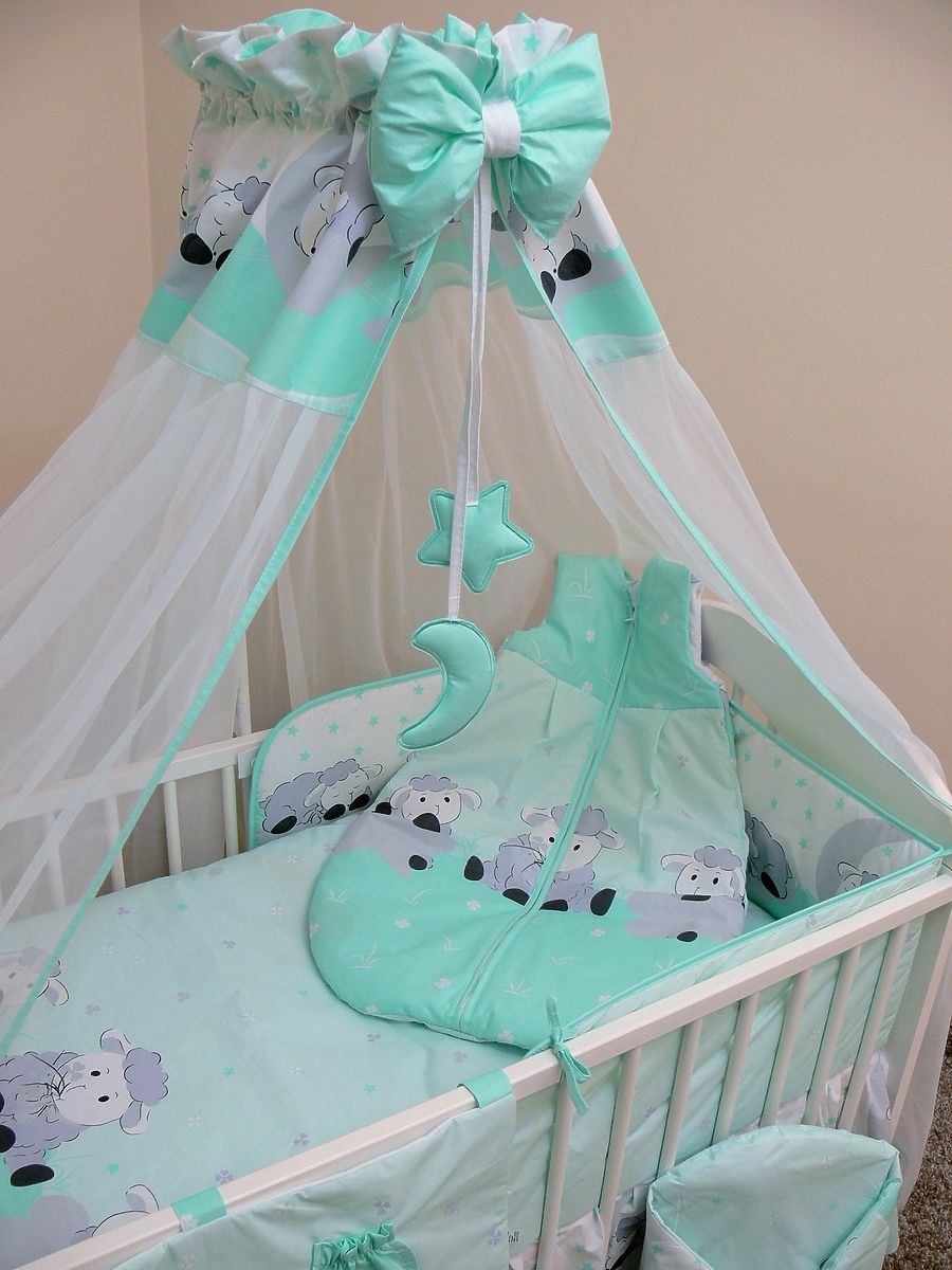 Bedding for children 120x90cm Lamb mint - banaby.eu