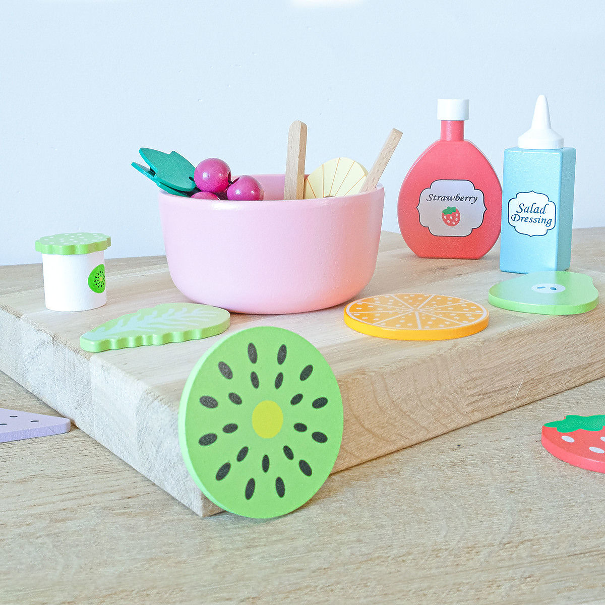 Wooden Fruit Cutting Set - Kitchen Toys - banaby.eu